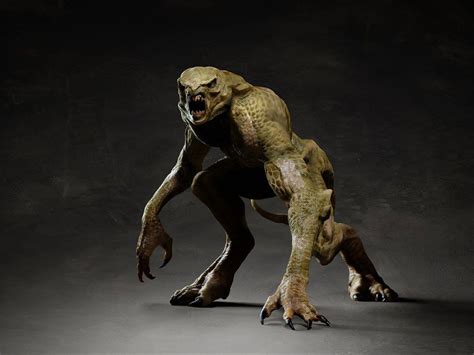 Mbwun On All Fours By Hyb1rd 1982 Creature Concept Art Monster