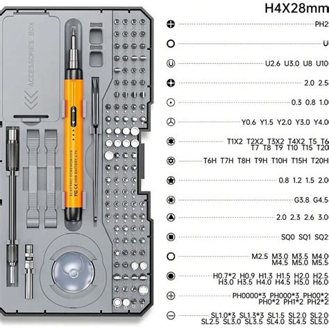 Ensemble de tournevis électrique sans fil de précision mini 120 en 1
