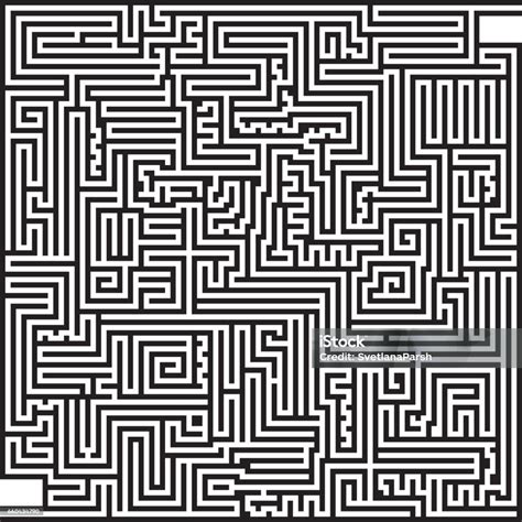 Square Maze Game Sketch Stock Illustration Download Image Now