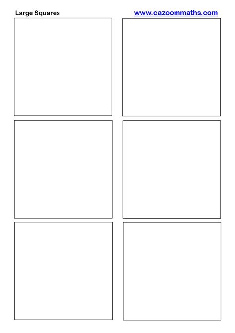 Large Squares Printable Free Teaching Resources