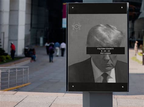 Donald Trump Fulton County Mugshot 24 X 30 Poster Instant Etsy