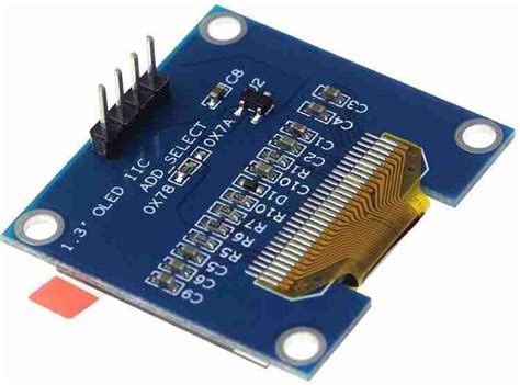 Rees52 13 White 128x64 Oled Lcd 4 Pin Display Module I2c Iic Serial