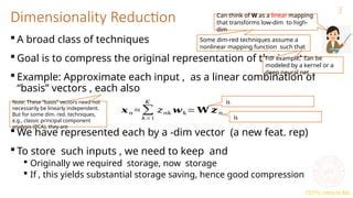 Lec Pca DIMENSILANITY REDUCTION Pptx