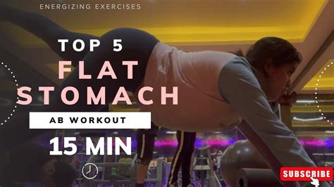 😈 Top 5 Flat Stomach Ab Workout Beginners Female No Equipments
