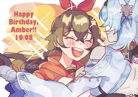 Genshin Impact Celebra El Cumpleaños De Amber Animecl
