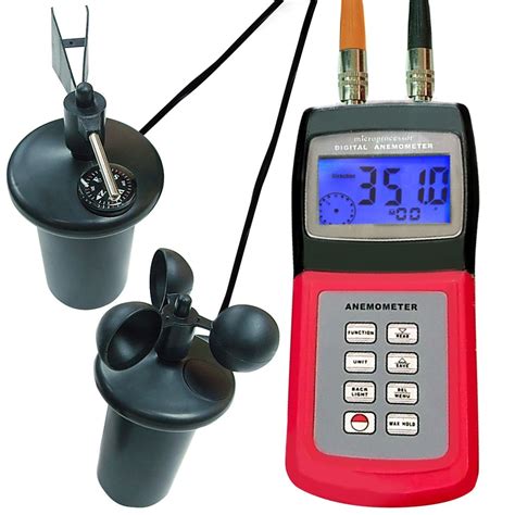 Professional Multi Function Digital Anemometer With Cup Sensor Probe Discount Instruments