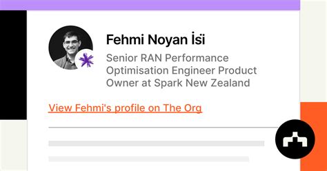 Fehmi Noyan İsi̇ Senior Ran Performance Optimisation Engineer Product