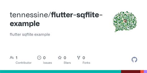 GitHub Tennessine Flutter Sqflite Example Flutter Sqflite Example