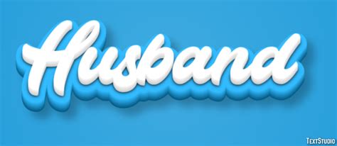 Husband Text Effect And Logo Design Word