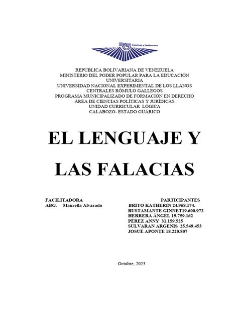 Lenguajes Y Las Falacias Pdf Falacia Comunicación