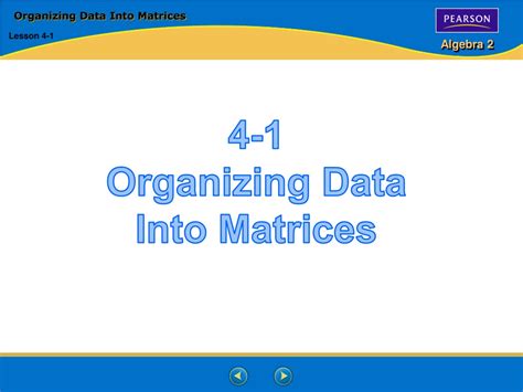 Ppt Organizing Data Into Matrices Powerpoint Presentation Free
