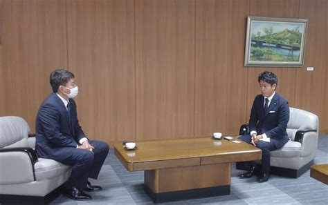 宮下宗一郎むつ市長に表敬訪問 青森県pta連合会