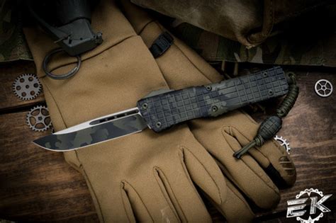 Microtech Combat Troodon Frag Od Camo Cerakote Otf Knife 38 Drop
