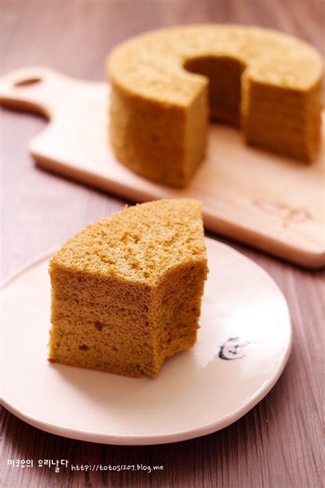 녹차 쉬폰 케이크 만드는 법