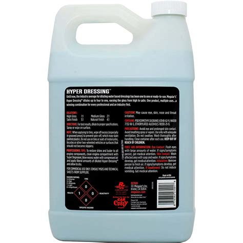 Plastic And Rubber Dressing Meguiars Hyper Dressing D170 3 78l