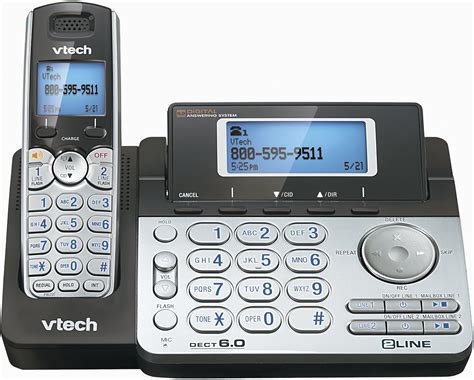 Vtech Ds6151 2 Line Expandable Cordless Phone System With Dual Digital