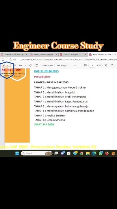 Step Perhitungan Struktur Jembatan Dengan Sap 2000civil Sap2000