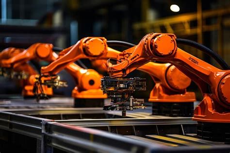 Ai Operated Robotic Arms In A Material Science La Premium Ai