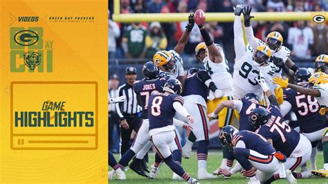 Karl Brooks Blocks Field Goal Packers Vs Bears
