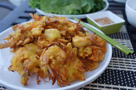 Gourmet By Kat Vietnamese Shrimp And Sweet Potato Fritters Banh Tom