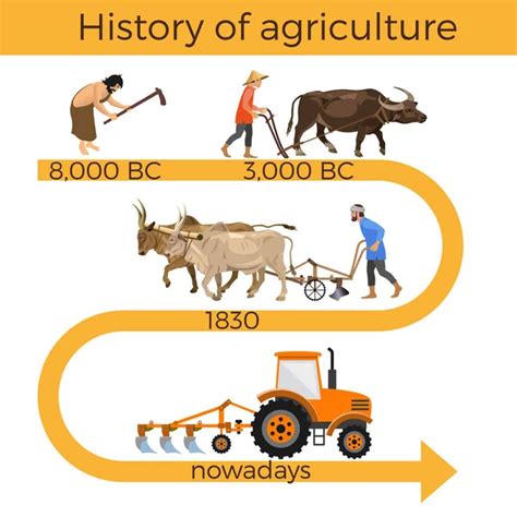 Historical Timeline Farm Machinery — Stock Vector © Newgena 186974268