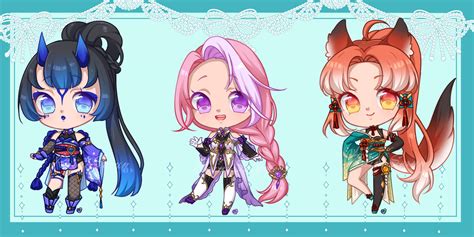 Closed Chibi Genshin Adopts By Raineseryn On Deviantart