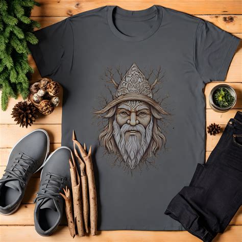 Woodland Tree Wizard Mythical Art Magical Print Legendary Forest