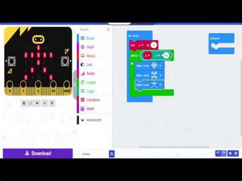 الدرس الرابع التكرار make code microbit loops YouTube