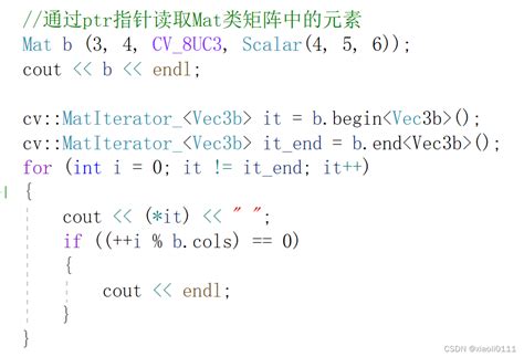 opencv 学习中的问题 c 版 opencv4 通过迭代器访问mat类矩阵中的元素错误 csdn博客