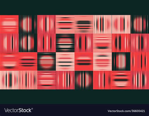 Abstract Geometric Pattern With Transition Effect Vector Image