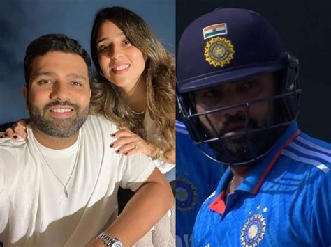 Team India Captain Rohit Sharma Poses For A Selfie With Wife Ritika Sajdeh