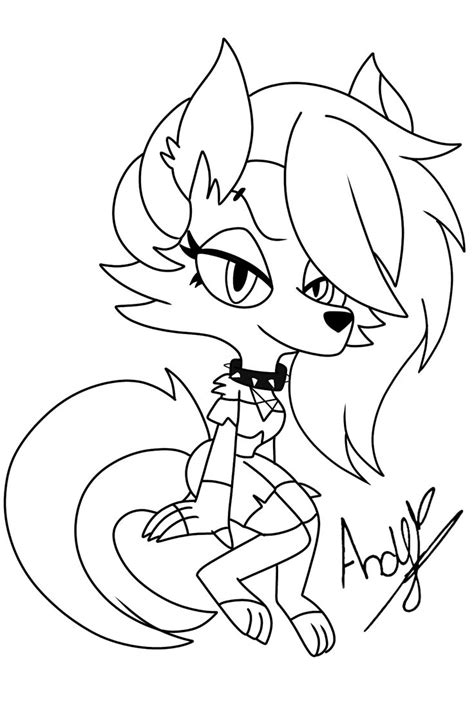 Helluva Boss Loona Para Colorear Dibujos Fáciles Libro De Colores