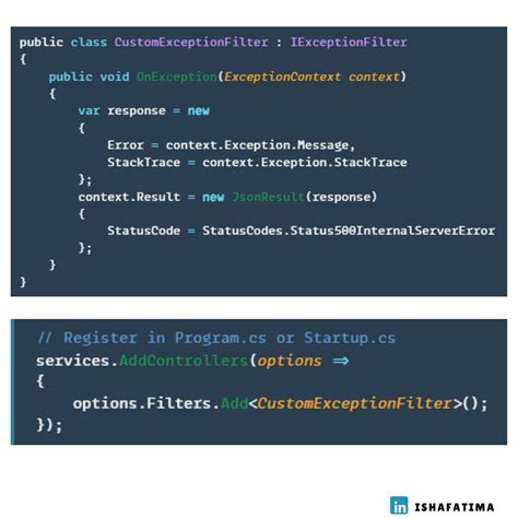 Tip Ensure Proper Exception Handling In Your Net Api By Implementing Global Exception Filters