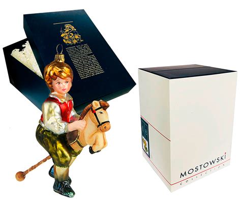 Елочная игрушка «Мальчик на лошадке Mostowski And Komozja — купить в интернет магазине