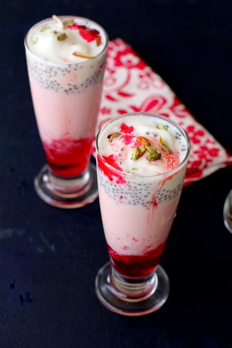 Falooda Recipe How To Make Falooda At Home Indian Desserts สูตร