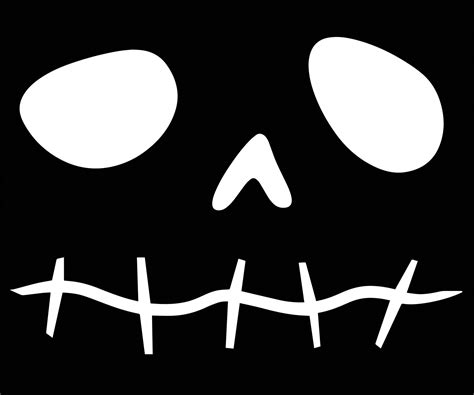 Scary Skull Stencil