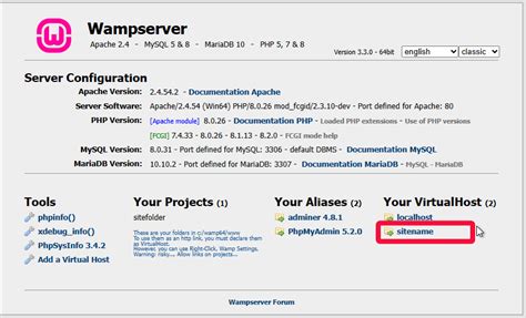 guide how to start wamp server on windows server 2019