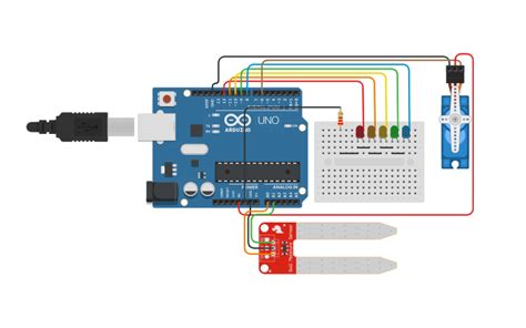 Circuit Design Copy Of Датчик влажности Tinkercad