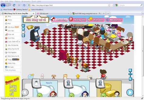 Game Nhà Hàng Vui Vẻ Zing Me