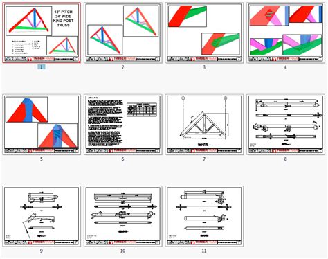 King Post Truss Plans Timber Frame Hq