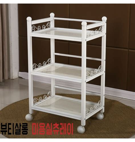 뷰티살롱 미용실 트레이 미용도구 3단 5단 수납 카트 티몬