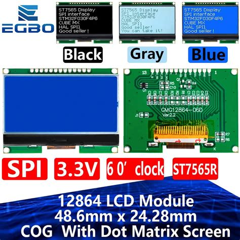 Eggo Lcd12864 12864 06d 12864 Lcd Module Cog With Chinese Font Dot