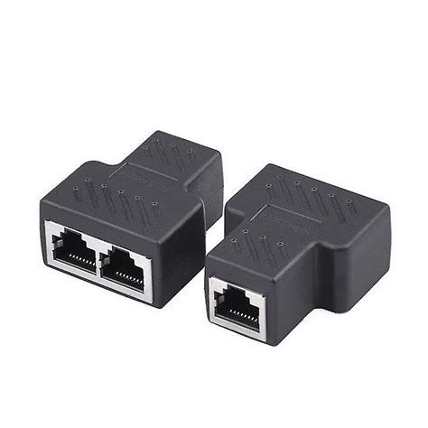 Divisor De Red Lan Ethernet Rj45 De 1 A 2 Vías Puertos Adaptadores