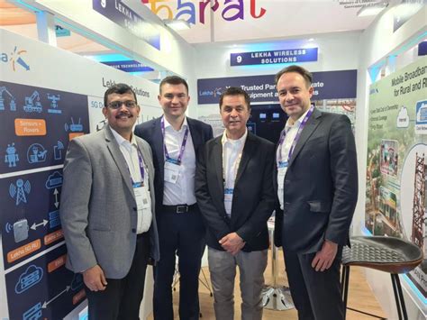 Micro Amp Ceo Mr Dawid And Team Discussion Of 5g Mmwave At Lekha Booth Lekha Wireless
