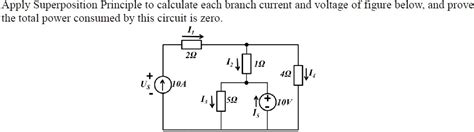 Solved Apply The Superposition Principle To Calculate The Current And