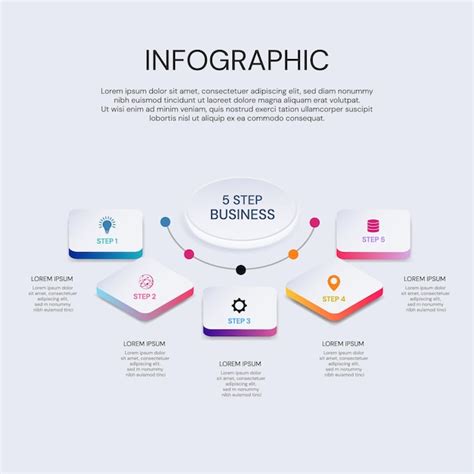 Vector Infographic Labelontwerp Met Pictogrammen Business Concept Stroomschema Diagram