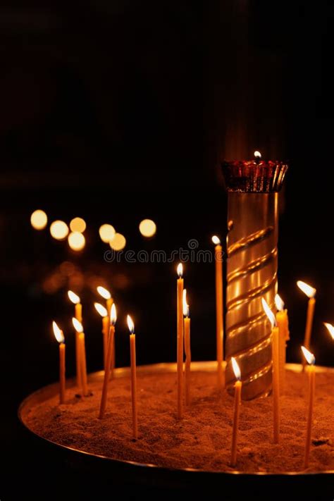 Church Candles In Temple Faith And Religion For Christians And