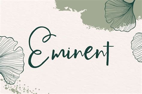 Eminent Script Font Free Download On Freepik