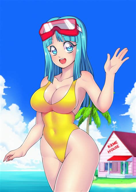Rule 34 1girls Blue Eyes Blue Hair Blue Sky Breasts Cleavage Dragon