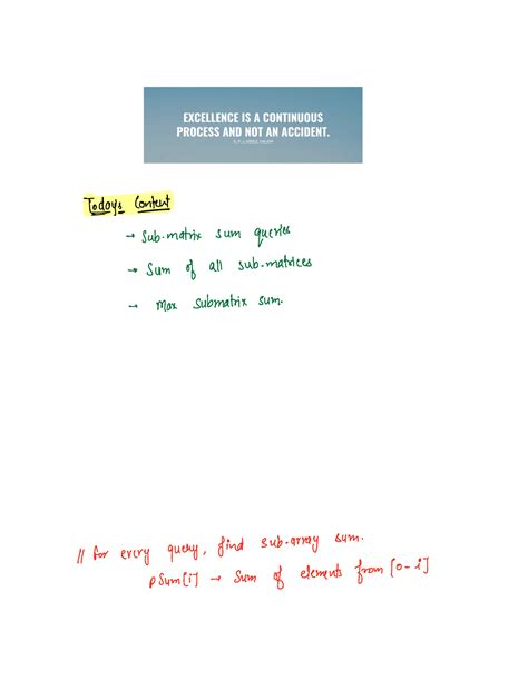 arrays 2 sdgdsgsdg today s content submatrix sum queries sum of all
